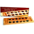 Classic Games Collection Deluxe Wood Mancala With Glass Beads - Walmart.com