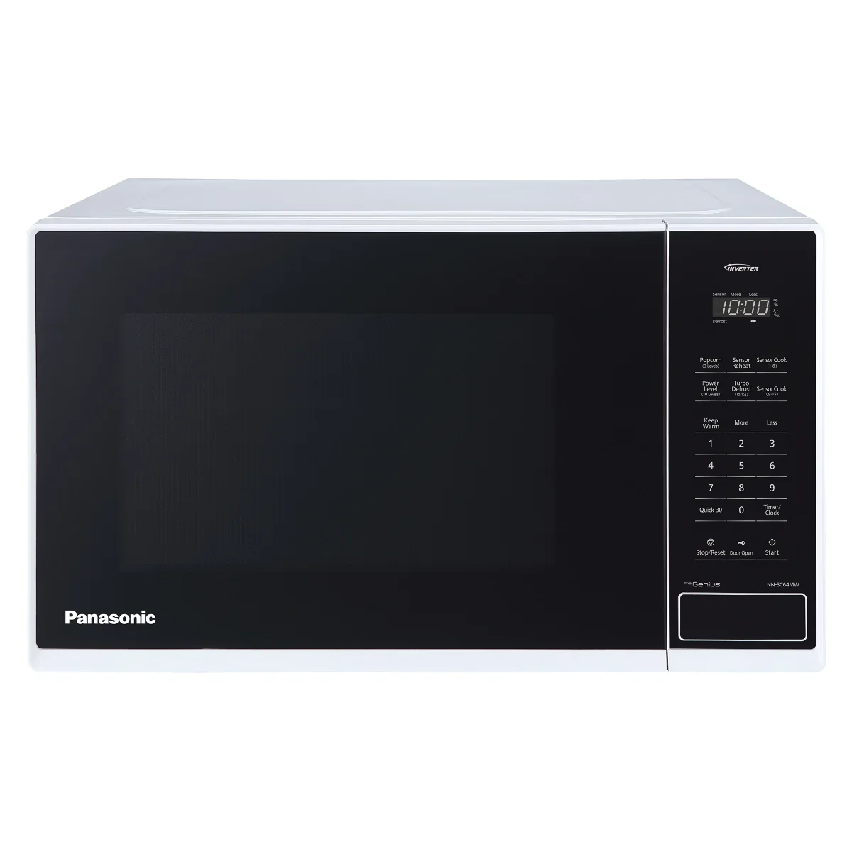 Panasonic 1.3 Cu. Ft. Inverter Countertop Microwave Oven  White  Nn-Sc64mwc - 1200w - Open Box - Tested & Guaranteed
