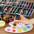 48 Pack Acrylic Paint Set, 30 Colors Acrylic Paint (36ml) with 10 ...