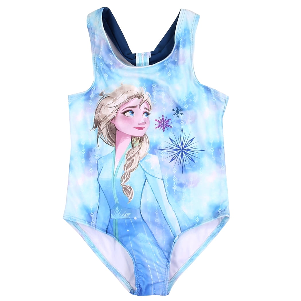 Frozen 2 Girls One Piece Swimsuit - Walmart.com