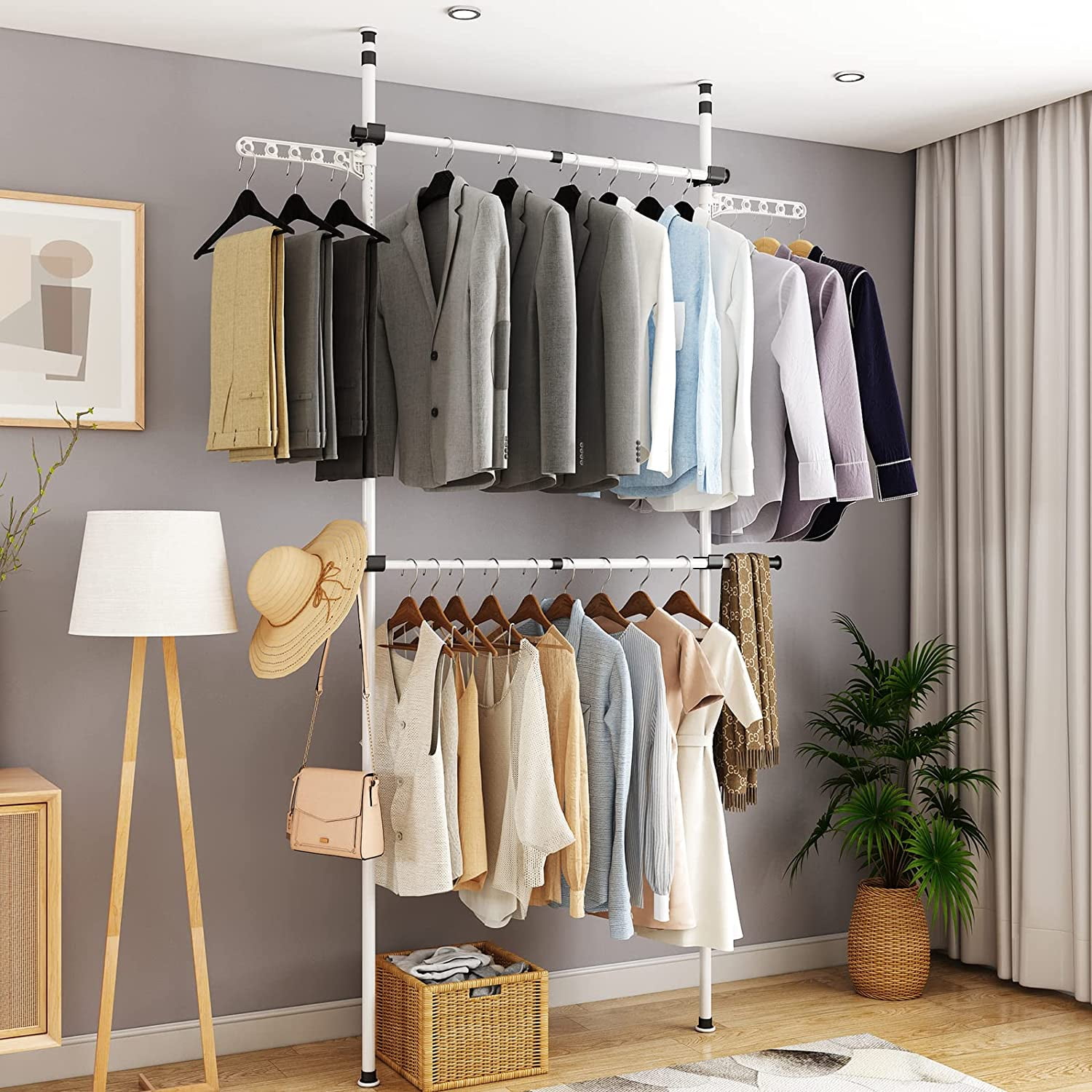 Clothing Racks for Hanging Clothes,Heavy Duty Clothes Rack,Garment Rack ...
