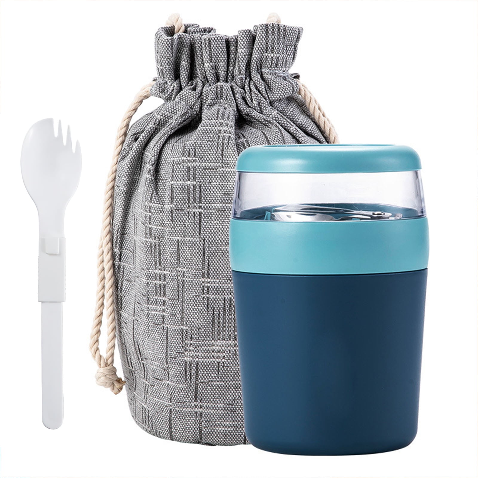 Litake 500ml Portable Lunchpot with Foldable Spoon Set 316 Stainless ...