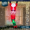 Joyfy 8 FT Christmas Inflatables Santa Outdoor Decorations,Climbing ...