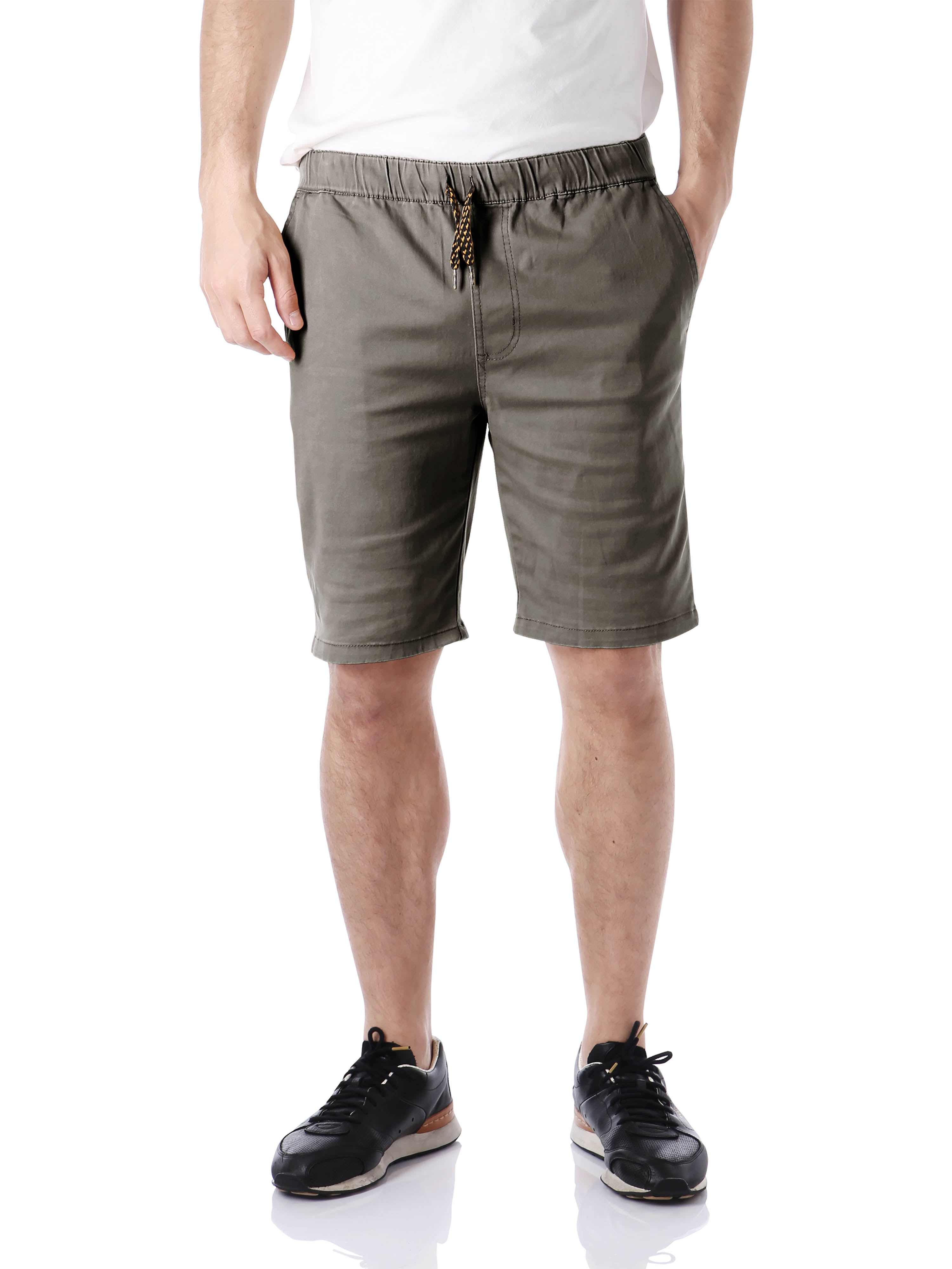 Ma Croix Men's Flat Front Summer Casual Twill Classic Slim Fit Cotton ...