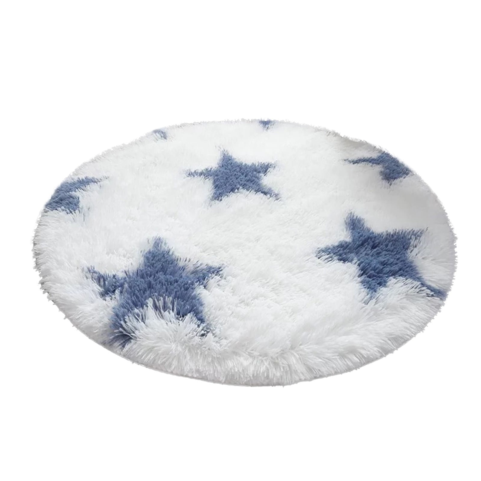naioewe Soft Round Rugs, Fluffy 4ft Circle Rugs Cute Shaggy Tie-Dyed ...