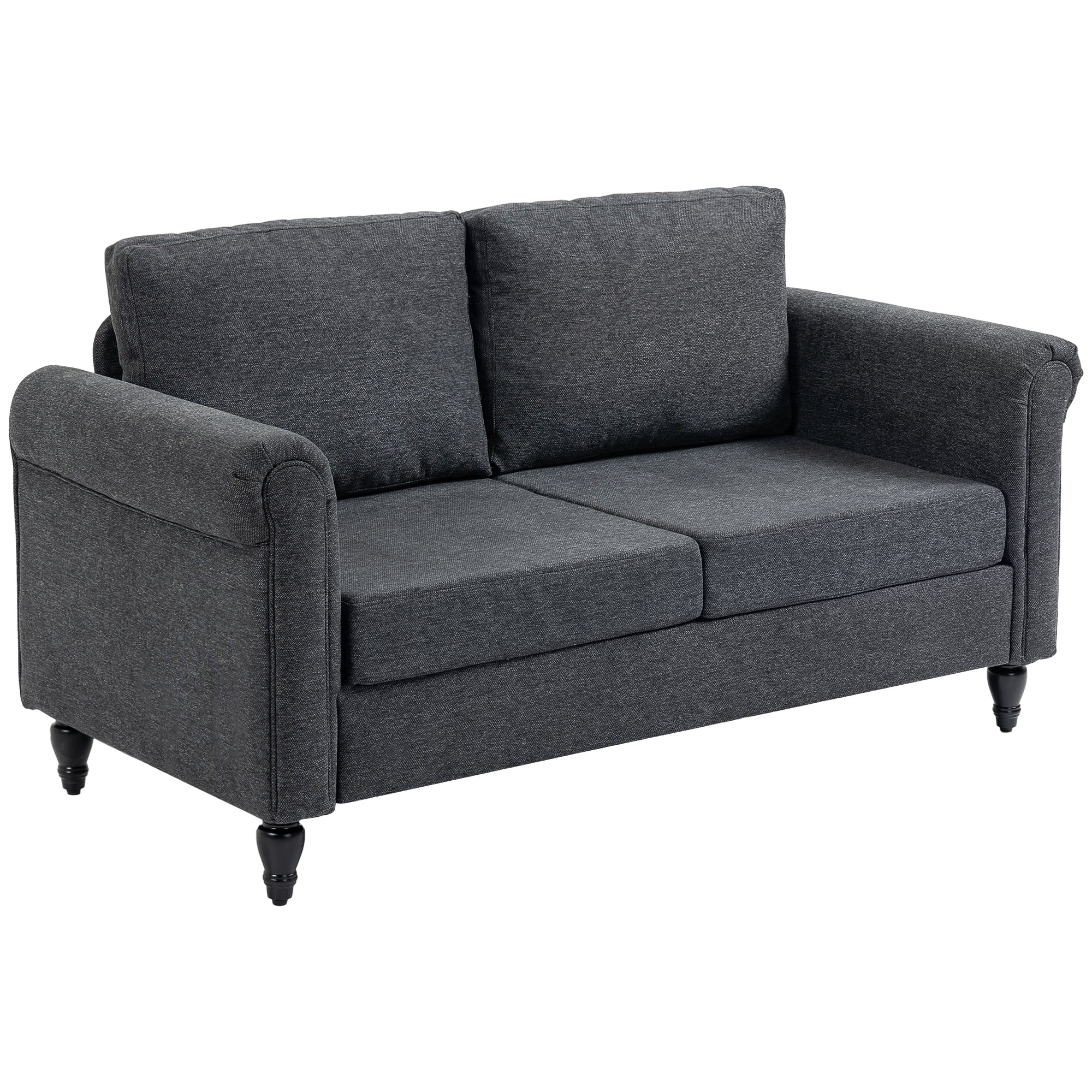 Click here for Homcom Loveseat W/ Curved Armrests  Love Seat W/ P... prices