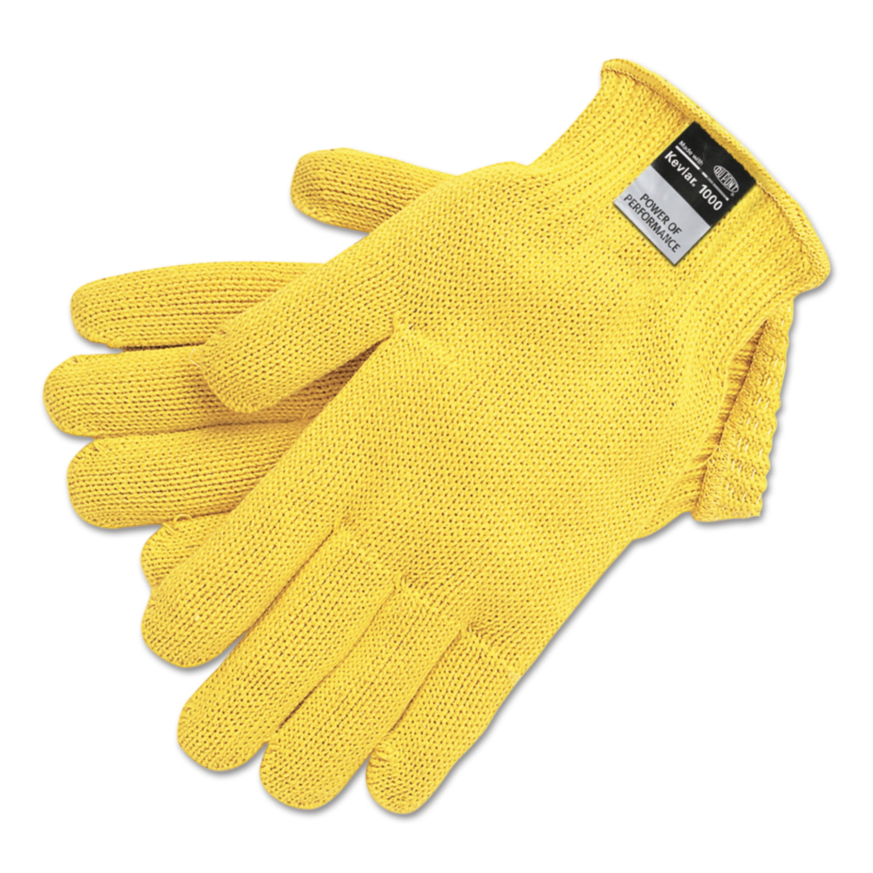 MCR Safety 9370 Dupont Kevlar String Knit Gloves, 7 gauge, Yellow, X ... MCR Safety 9370 Dupont Kevlar String Knit Gloves, 7 gauge, Yellow, X ...