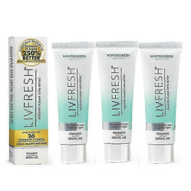 Livfresh Toothpaste Gel, Clinically Proven To Remove Plaque 250% Better ...
