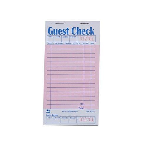 Royal - GCP3632-1-IN Pink Guest Check Board, 1 Part Booked with 15 ...