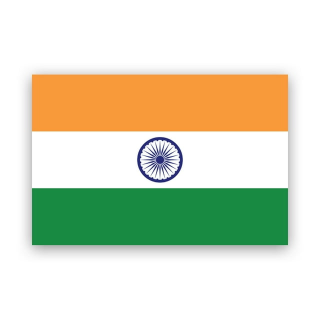 Indian Flag Sticker Decal - Self Adhesive Vinyl - Weatherproof - Made ...