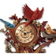 The Bradford Exchange Treetop Chorus Songbird Sculptural Wall Clock ...