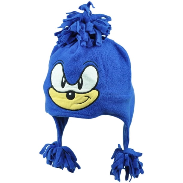 Sonic The Hedgehog Fleece Knit Beanie Blue Cartoon Video Game Tv Show ...