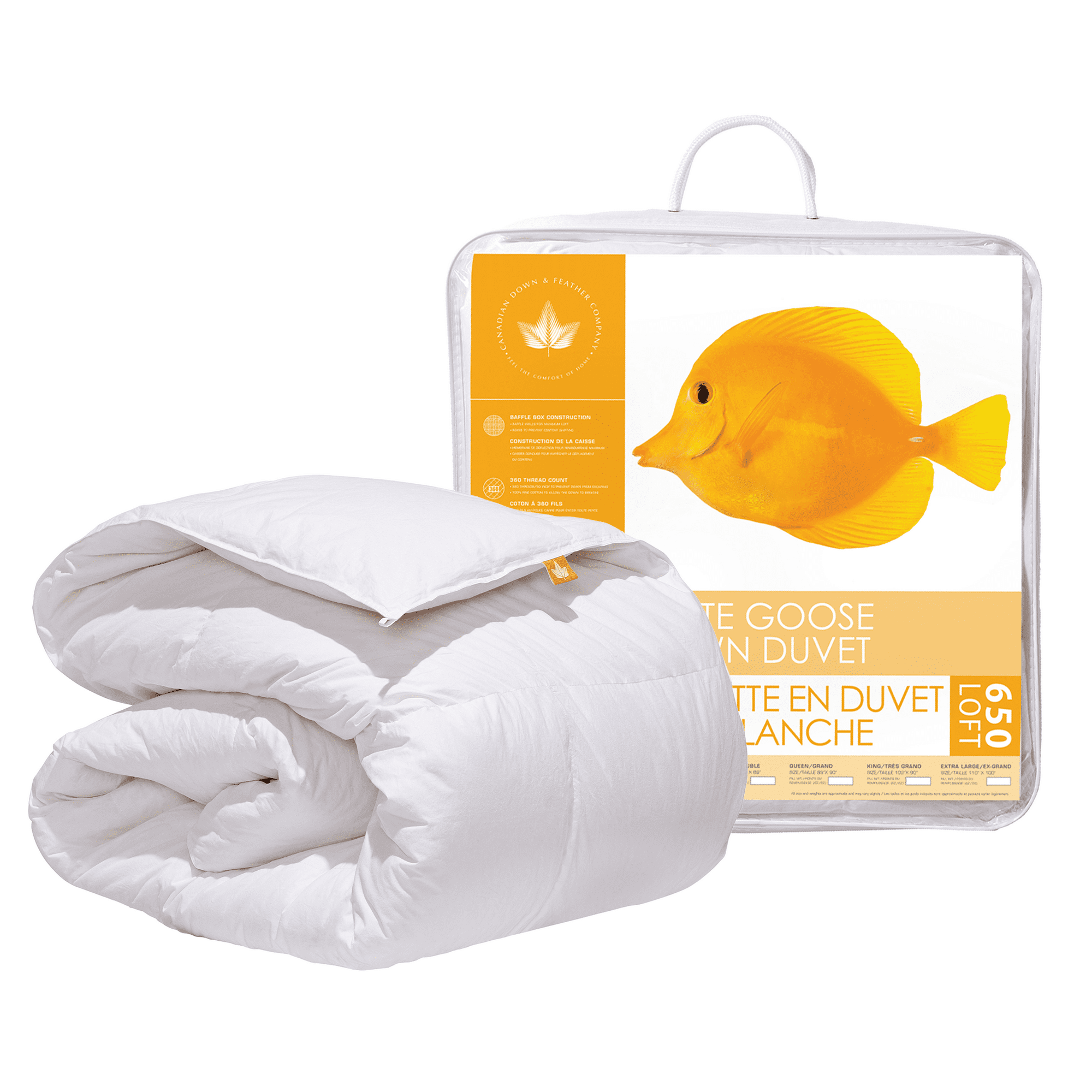 Click here for Canadian Down & Feather Company 650 Loft White Goo... prices