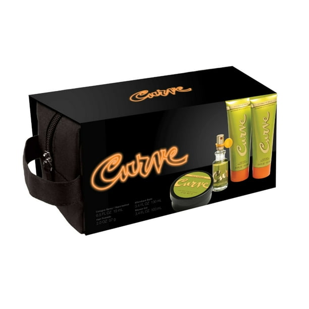 Curve for Men, Men's Fragrance 4 Piece Gift Set, 0.5 fl. oz. Mini ...