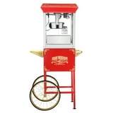 Popcorn Machine with Cart – 8oz Popper with Stainless-Steel Kettle ...