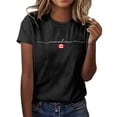Cute Womens Tops Graphic Round Neck Soft Comfort Knit Lightweight ...