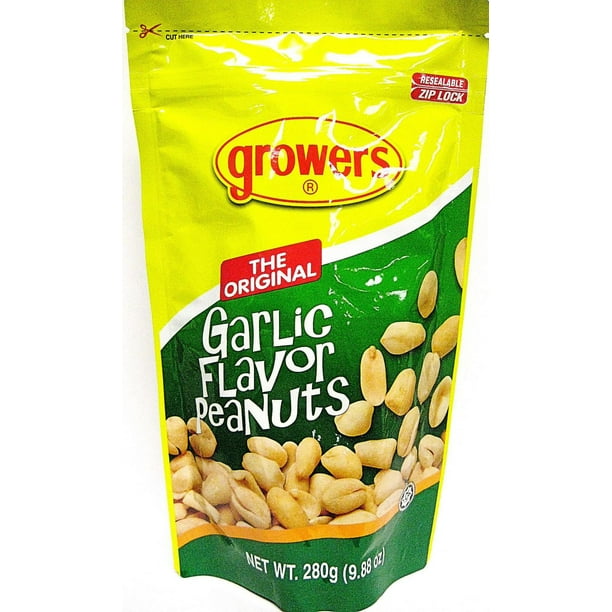 Growers Garlic flavor Peanuts 280g, Growers Garlic flavor Peanuts ...