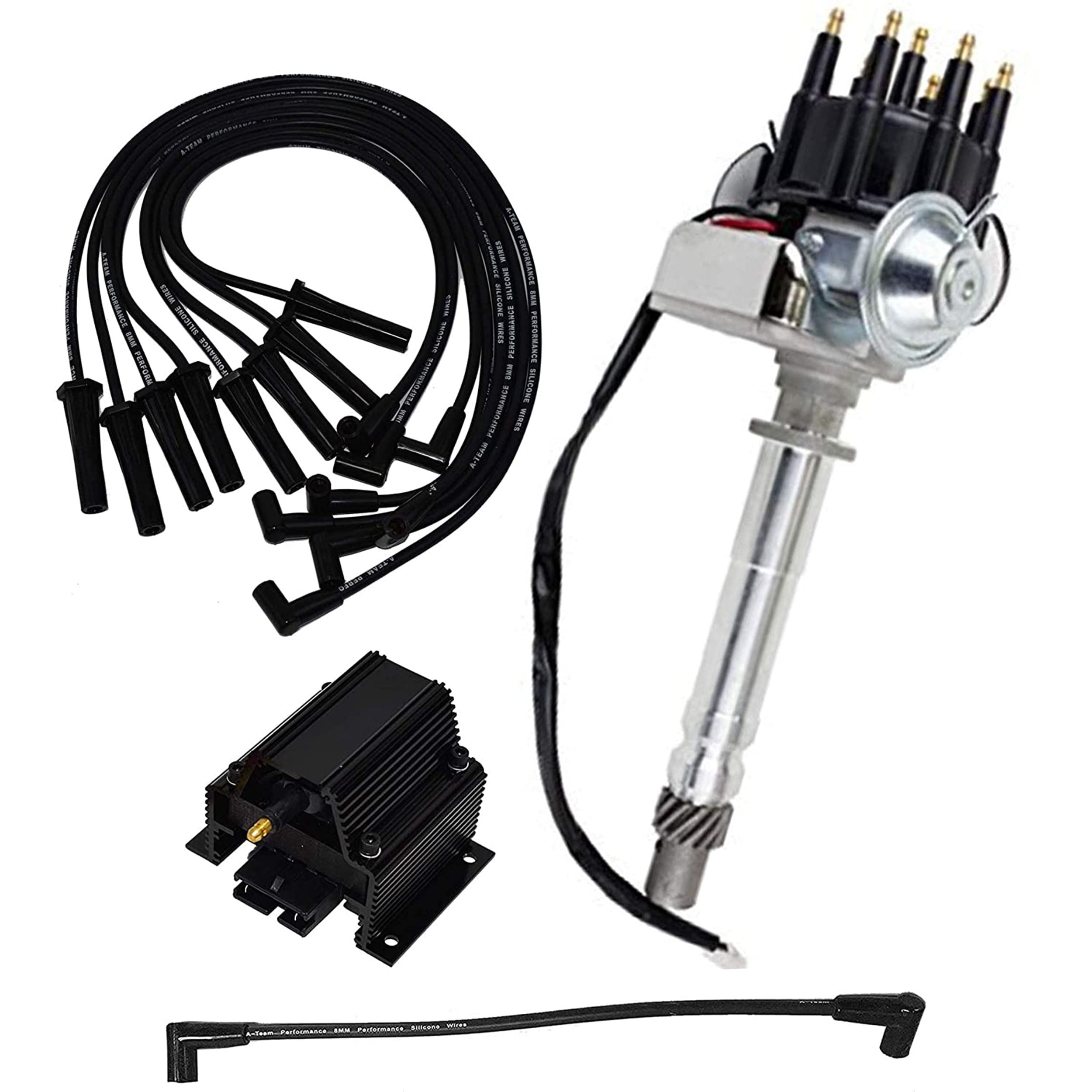 A-Team Performance Ready 2 Run Distributor, 8.0mm Spark Plug Wires, 50k ...