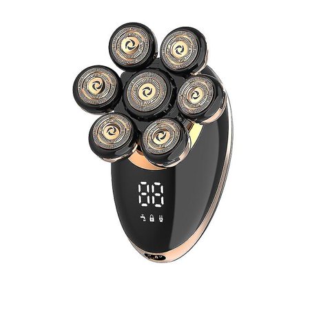 Digital Display Seven-blade Electric Shaver Bald Hair Clipper ...