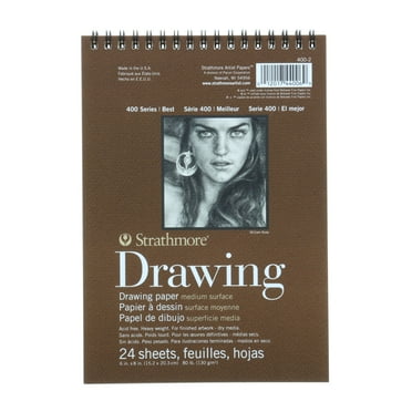 Strathmore Drawing Paper Pad, 400 Series, Medium Surface, 8" x 10 ...