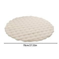 HaoXun 27.55 Inch Round Polyester Flannel Water Absorbent Carpet - Sofa ...