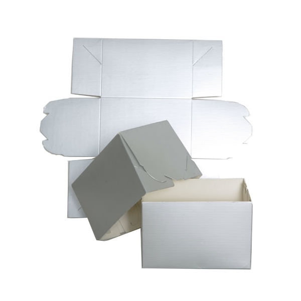 JAM Silver Cardstock Gift Boxes, 4" x 4" - Walmart.com