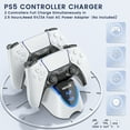 Cshidworld PS5 Controller Charger, DualSense Charging Station, Fast 2.5 ...