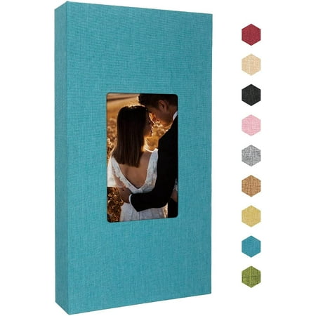 Photo Album Linen 300 Pockets for 4x6 Photos Fabric Cover Photo Books ...