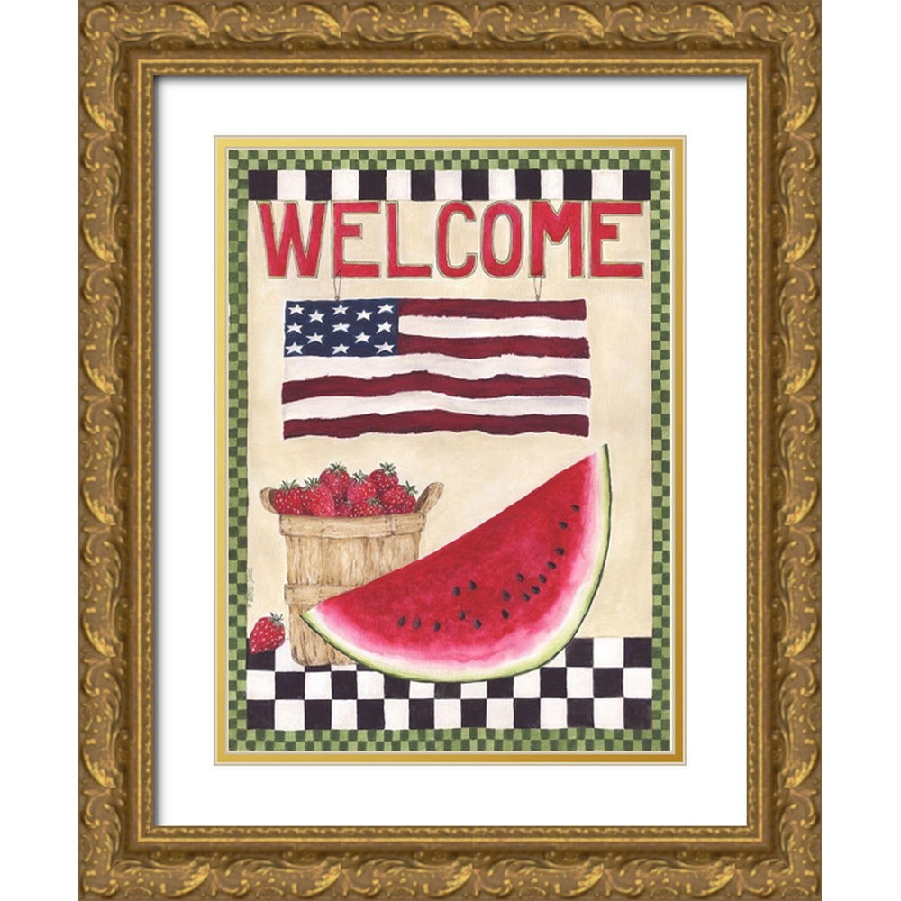 Shamp, Cindy 11x14 Gold Ornate Wood Framed with Double Matting Museum ...