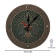 2D Flat Wall Clock Art Print, Silent Non Ticking Battery Operated ...