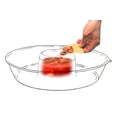 Jokari Less Mess Serving Tray with Center Dip Scraping Bowl for Chips ...