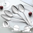 36-pcs Dinner Spoons Set (7.4 Inch) Silverware Stainless Steel Spoon ...