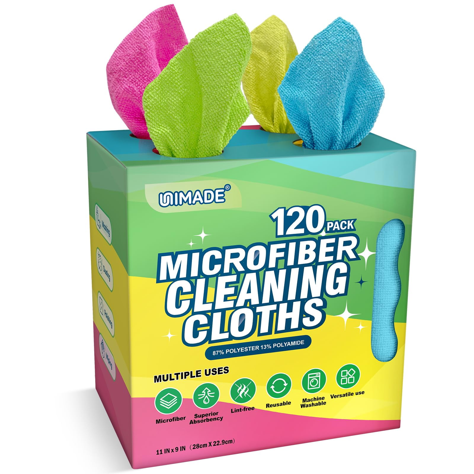 Click here for Unimade Microfiber Cleaning Cloth  120 Pack Reusab... prices