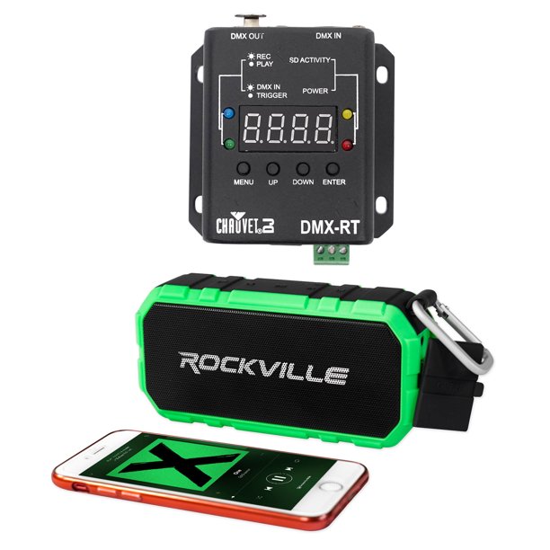 Chauvet DJ DMX RT DMX Recording Device w/Playback + Bluetooth Speaker ...