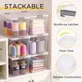 7.8 QT 6 Pack Small Storage Bins Plastic Storage Container Stackable ...