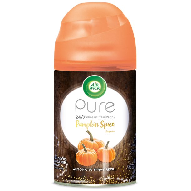 Air Wick Pure Freshmatic Automatic Spray Air Freshener Refill, Pumpkin ...