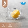 3.5 Inch 4oz Small Glass Ramekin Bowls, Stackable Mini Prep & Condiment ...