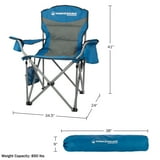 Wakeman Outdoors Oversized Camping Chair - Heavy Duty Folding Chair ...
