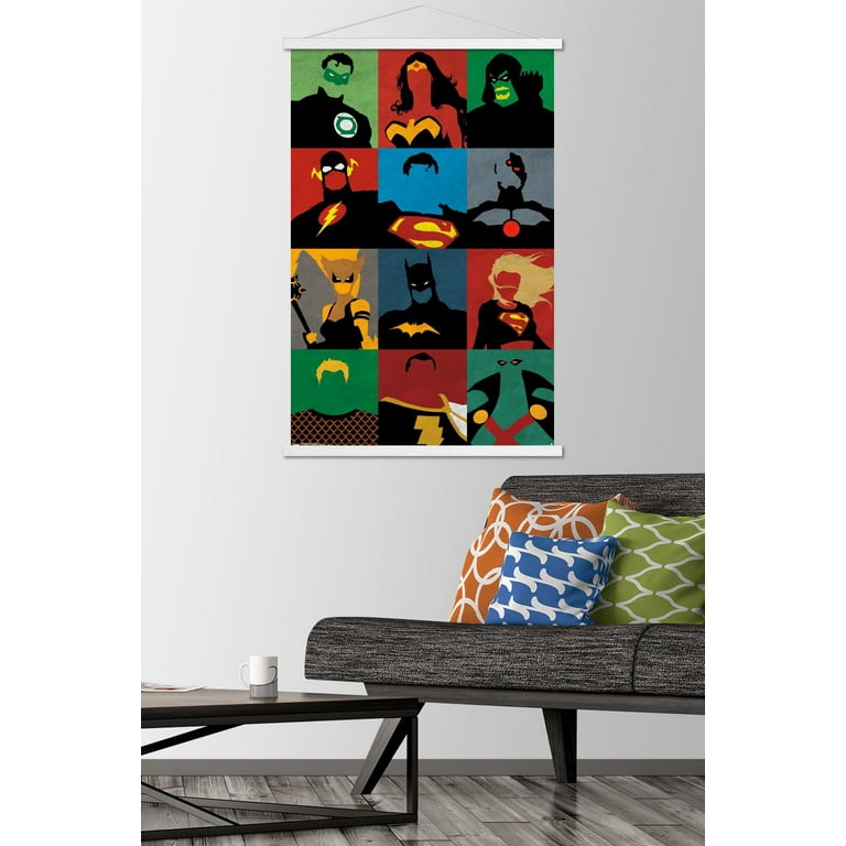 Justice League Minimalist Poster Justice League Symbol Minimal Art