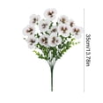 Artificial Pansy Pansy Artificial Flowers, Faux Pansy with Eucalyptus ...