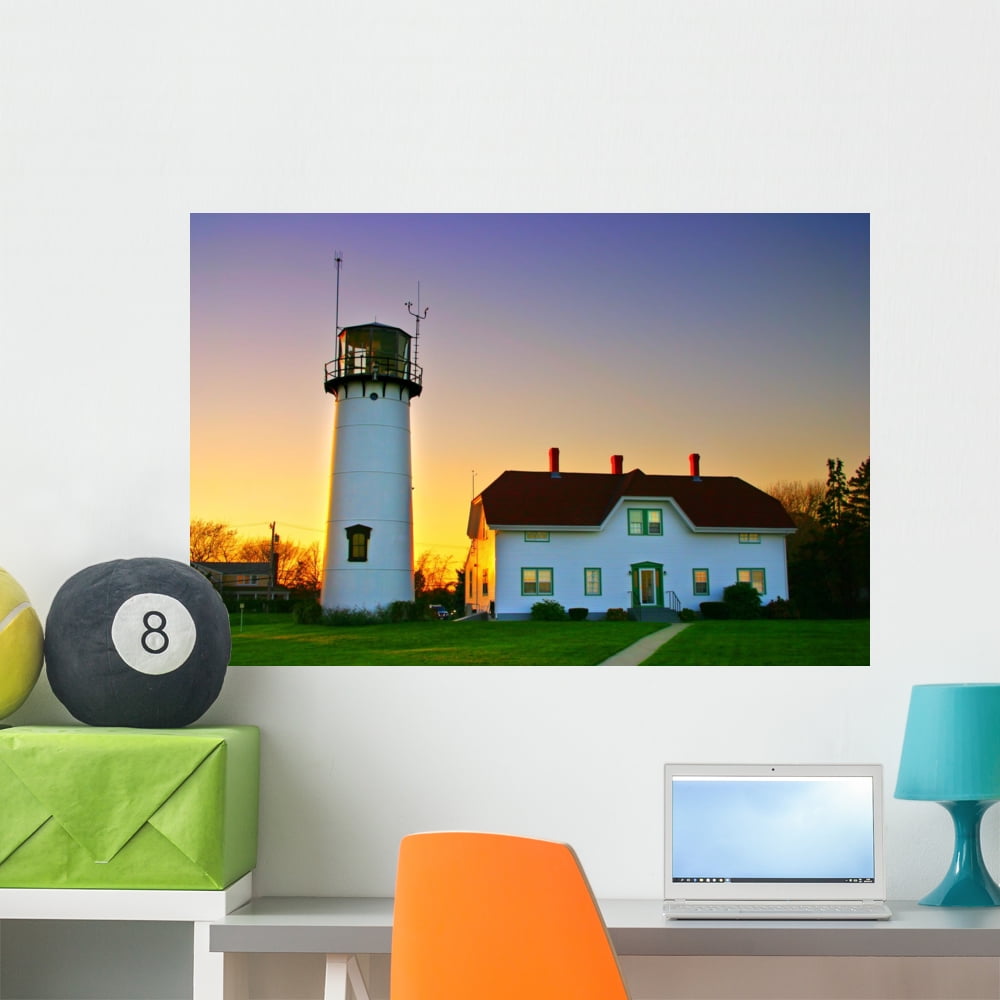 Chatham Lighhouse Cape Cod Wall Mural by Wallmonkeys Peel and Stick ...