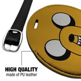 Adventure Time Jake Head Round Leather Luggage Card Suitcase Carry-On ...