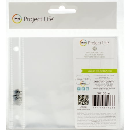 Project Life Photo Pocket Pages 4"X4" 10/Pkg-Full Page | Walmart Canada