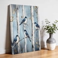 Bird Canvas Wall Art for Living Room, Birch Tree Poster Print Painting ...