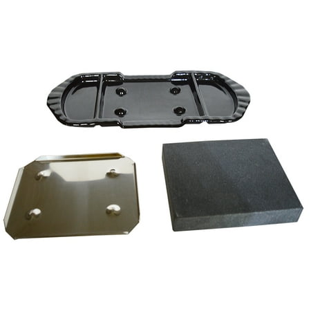 INTBUYING Hot Lava Rock Cooking Steak Stone Rock Grill Stone Baker Tray ...