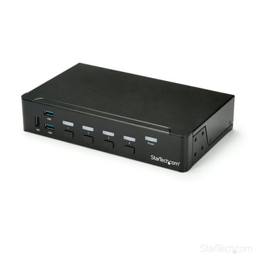 StarTech 4 Port USB DisplayPort KVM Switch with Audio - Walmart.com