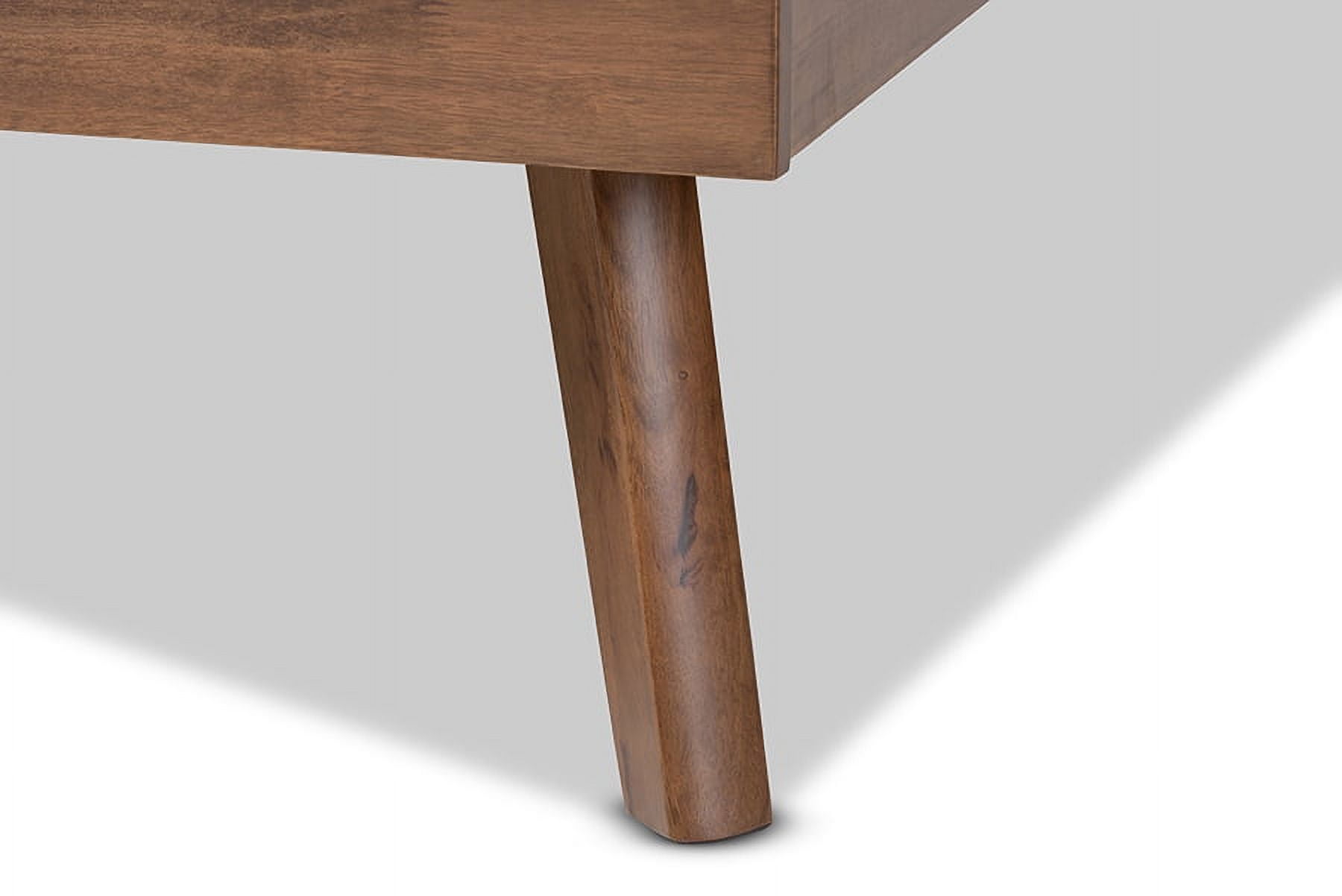 Baxton Studio Devan Mid-Century Engineered Wood Tufted Platform Bed ...