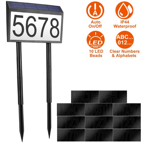 Solar Powered Address Signs