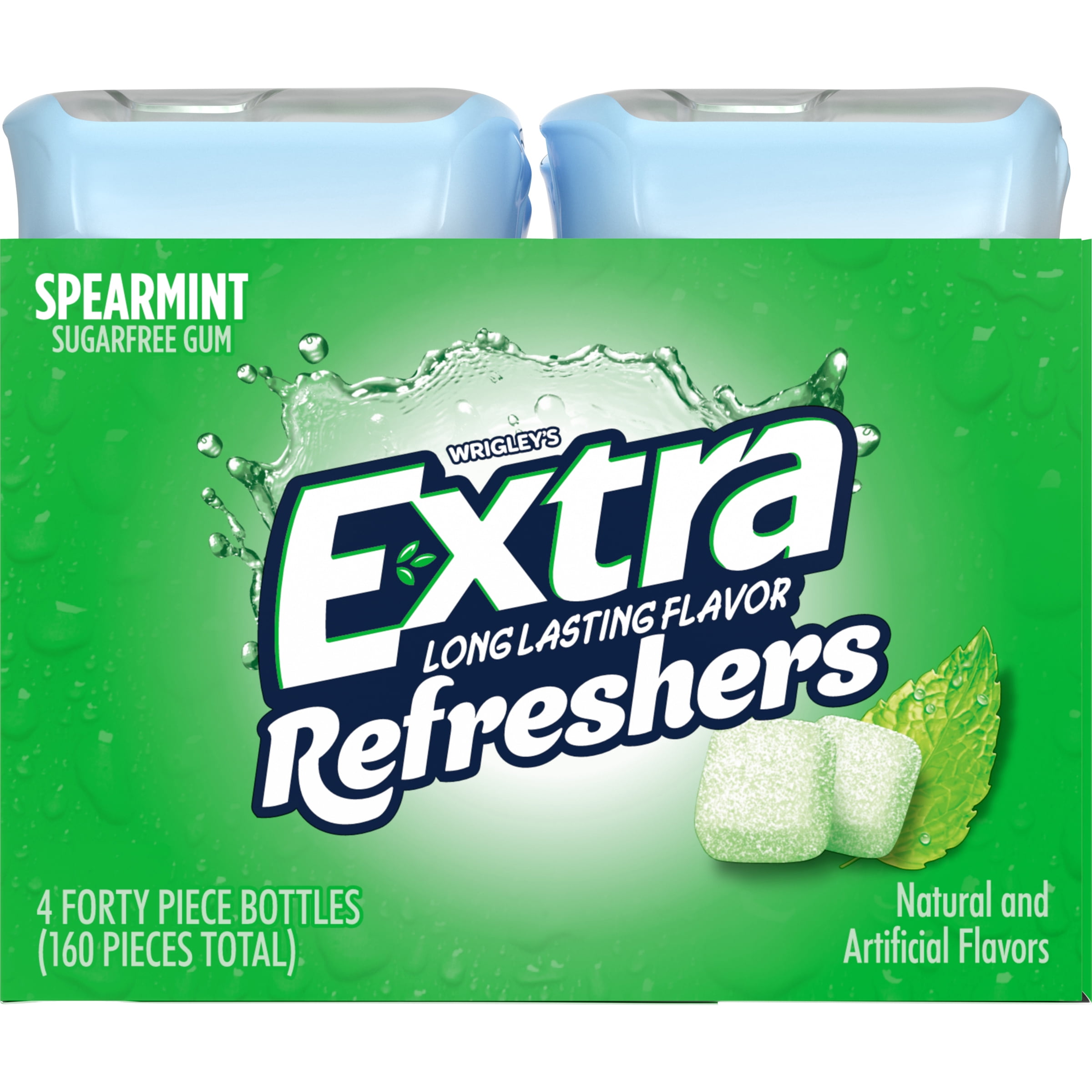 EXTRA Refreshers Spearmint Chewing Gum (40 Count, 4 Pack)