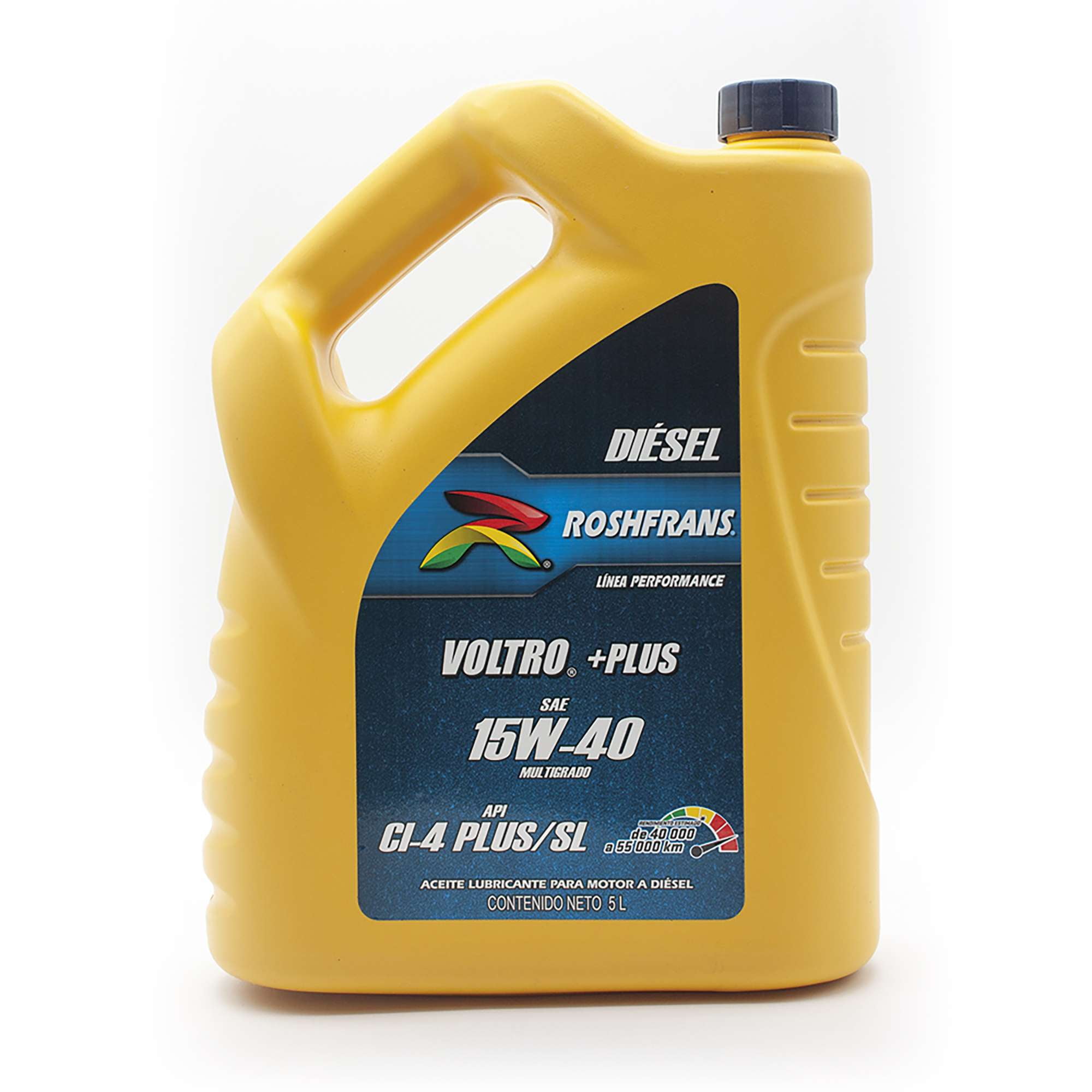 Aceite motor diÃ©sel Multigrado Roshfrans Voltro Plus 15W-40 5 L ROSHFRANS VOLTRO SAE 15W-40 ...